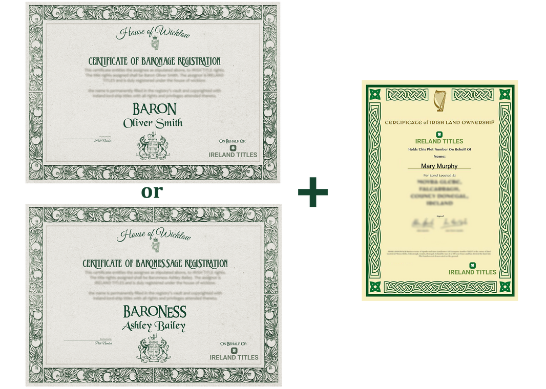 IRELAND TITLES | Become a Lord (Baron) or Lady (Baroness) ! – Ireland ...